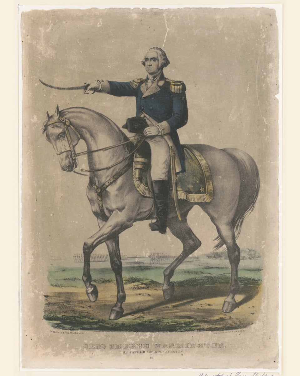 Print: Genl. George Washington: The Father Of His Country, circa 1856 ...