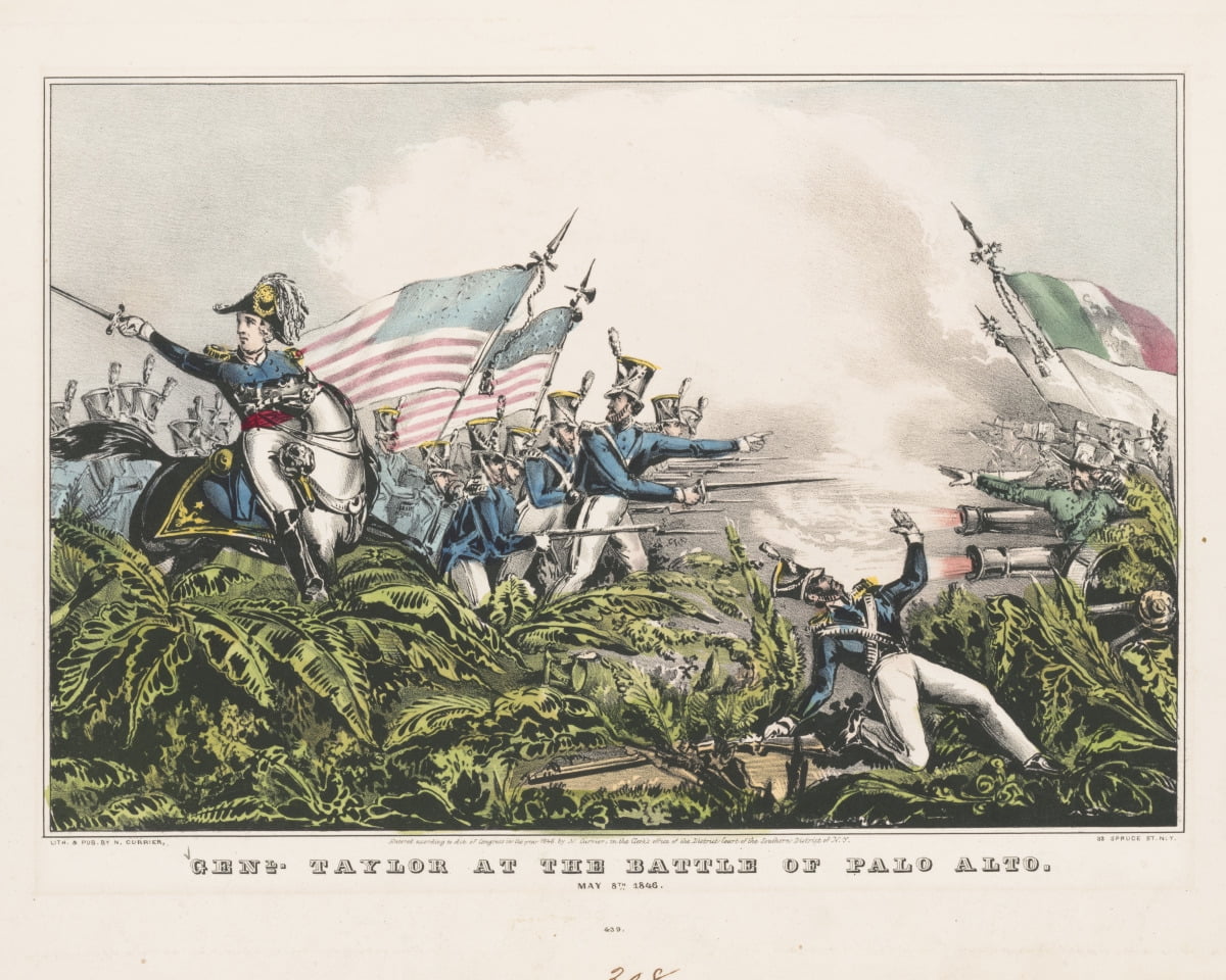 Print: Genl. Taylor At The Battle Of Palo Alto: May 8th 1846 - Walmart.com