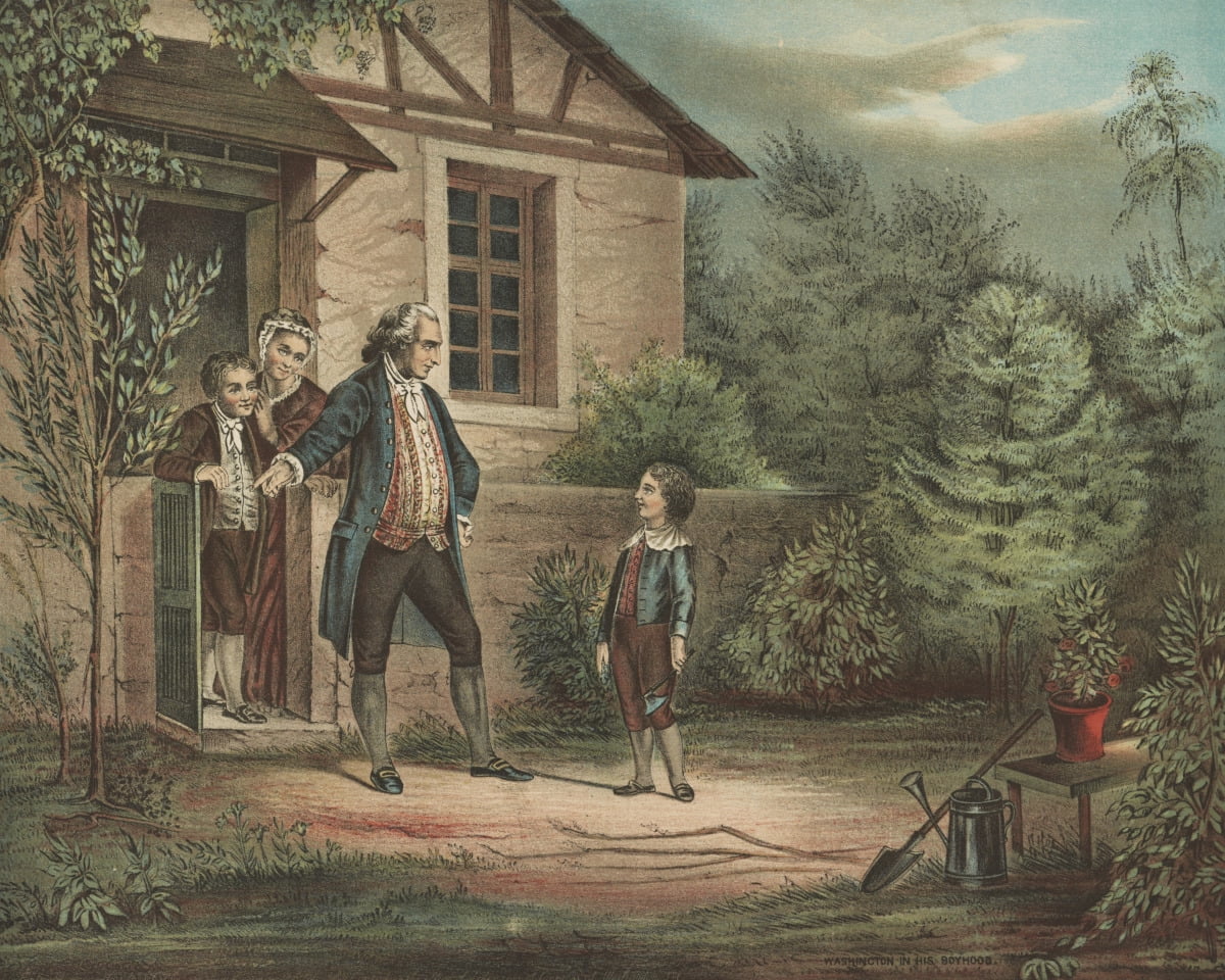 Print: George Washington In His Boyhood, 1876 - Walmart.com