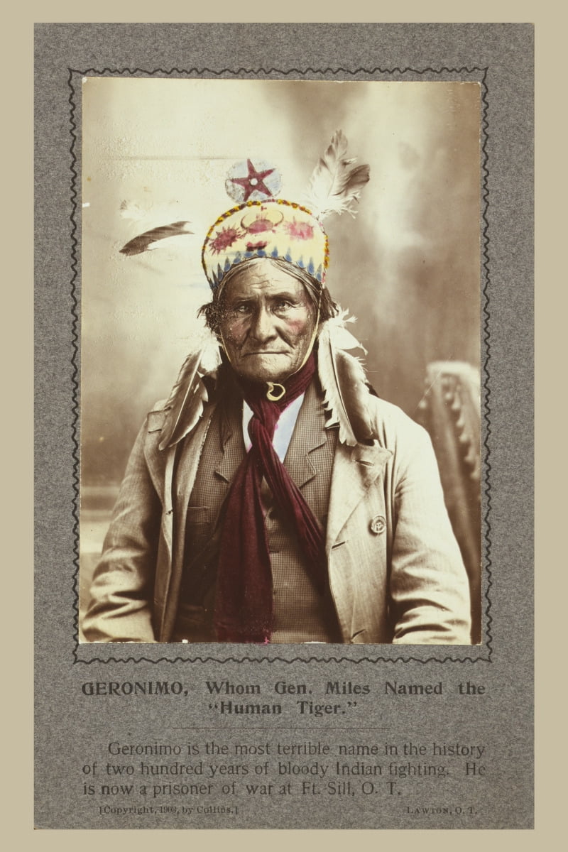 Print: Geronimo, Whom Gen. Miles Named The Human Tiger, 1903 - Walmart.com