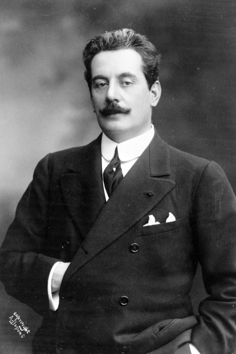 Print: Giacomo Puccini, Half-Length Portrait, Standing, Facing Slightly ...