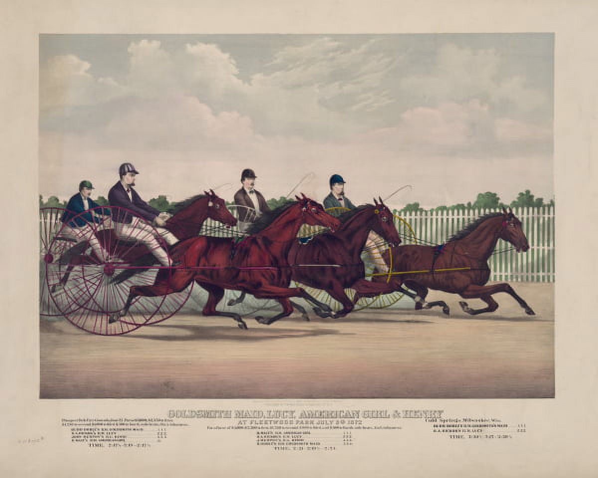 Print: Goldsmith Maid, Lucy, American Girl & Henry, 1872 - Walmart.com