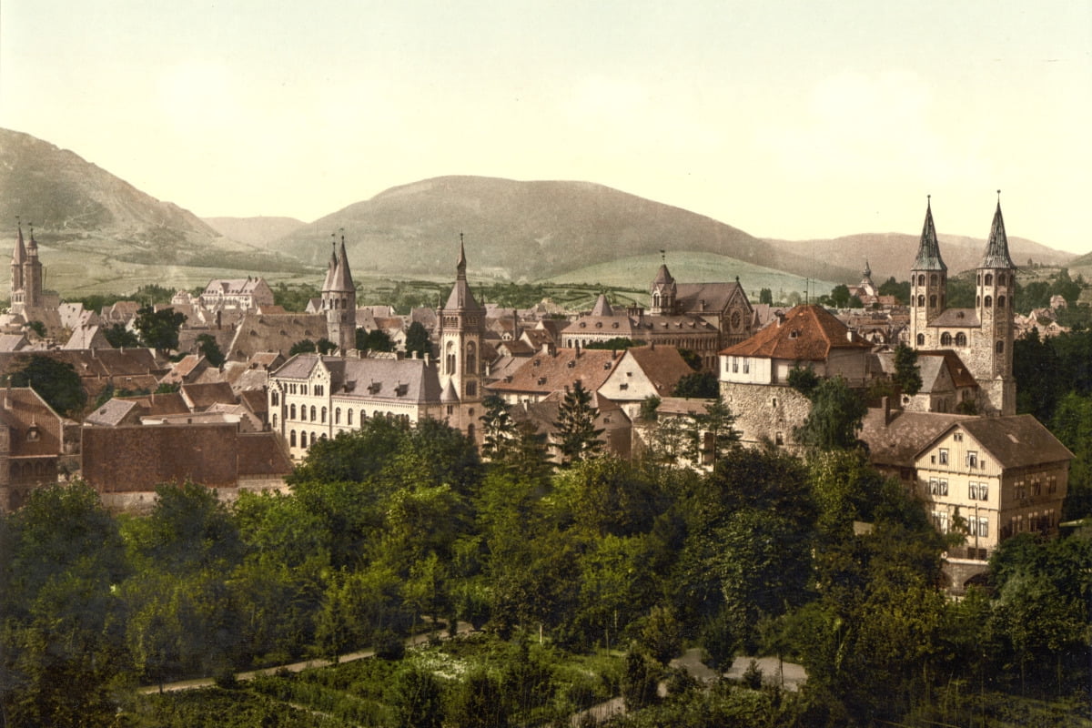 Print: Goslar And Georgenberg, Hartz, Germany, circa 1890 - Walmart.com
