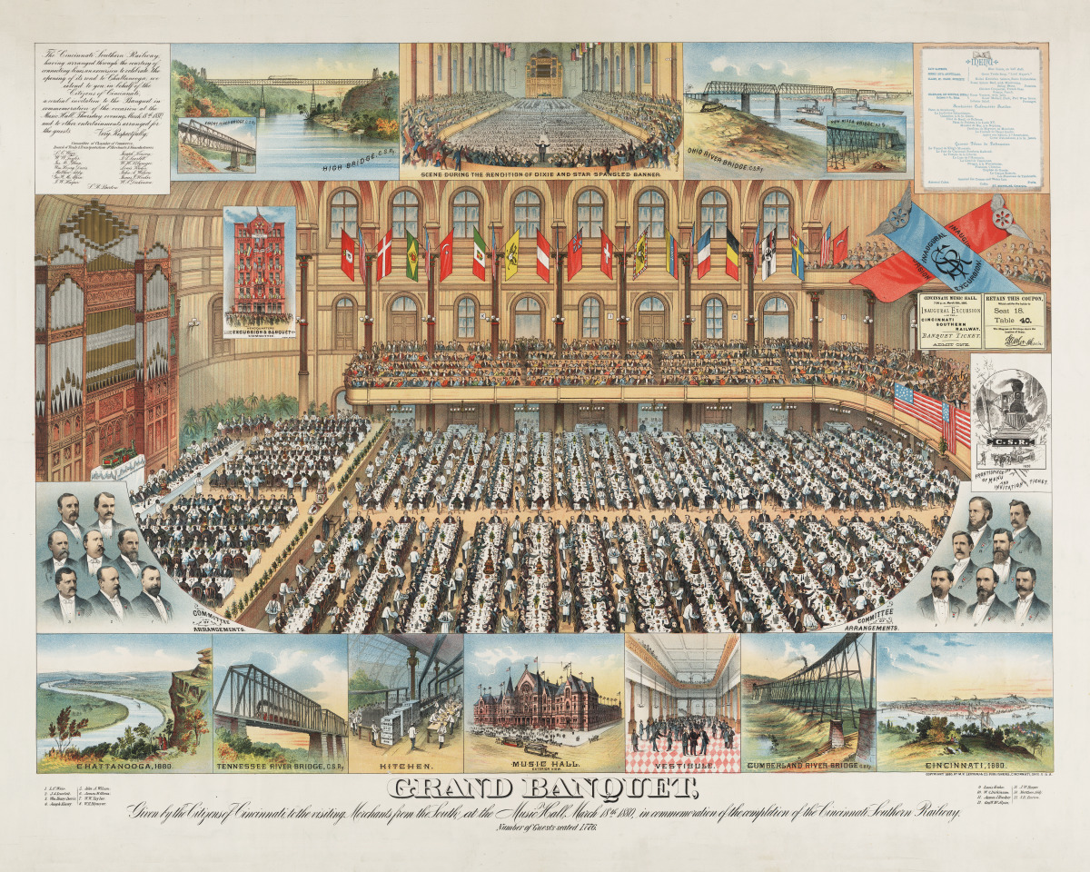 Print: Grand Banquet, Given By The Citizens Of Cincinnati, 1880 ...