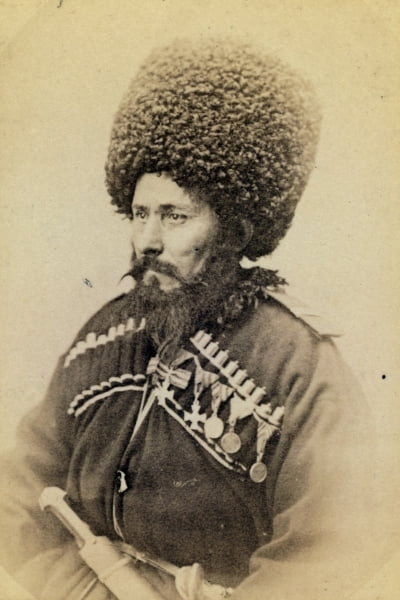 Print: Half-Length Portrait Of Daghestani Man, Facing Left, circa 1870 ...