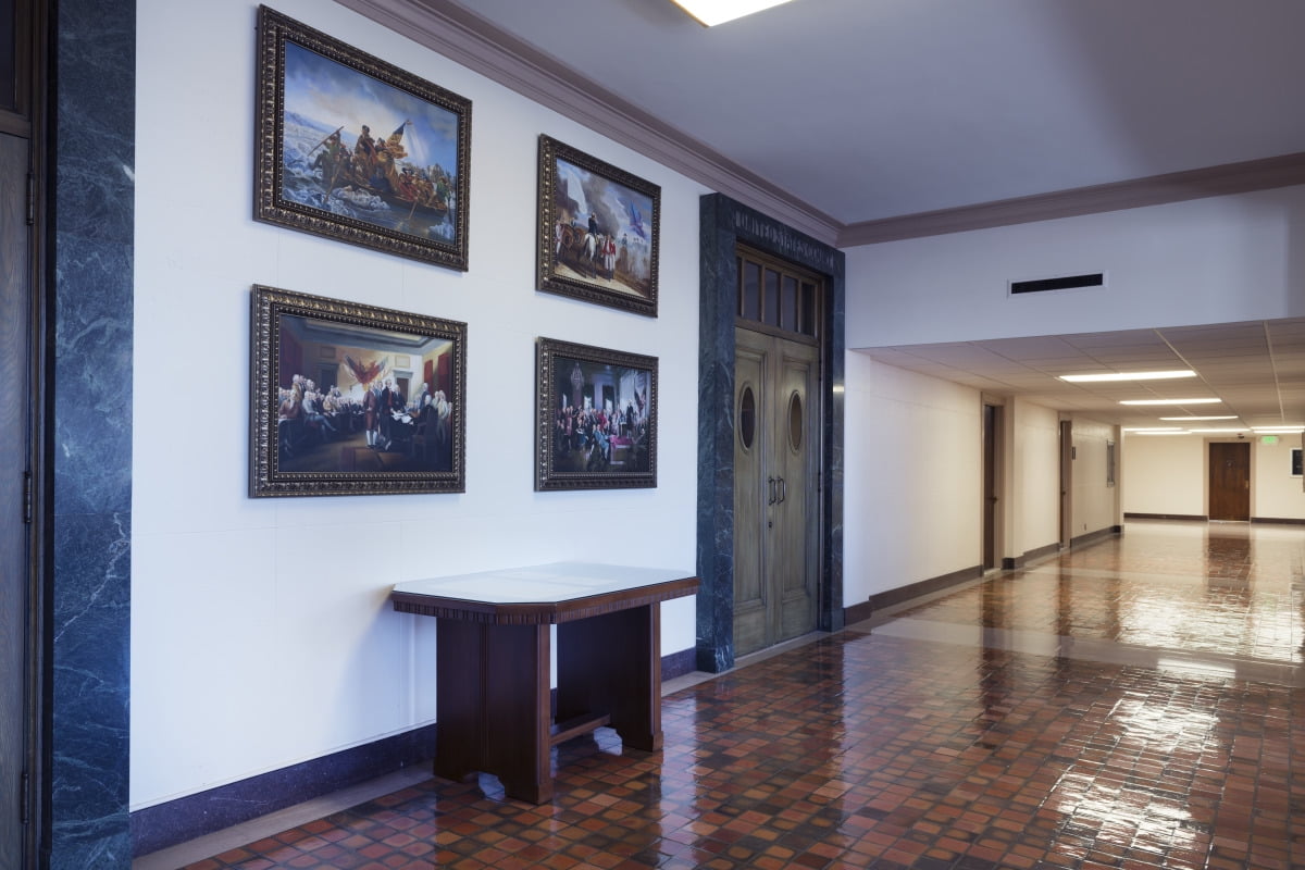 Print: Hallway. The L. Richardson Preyer Federal Building And Court ...