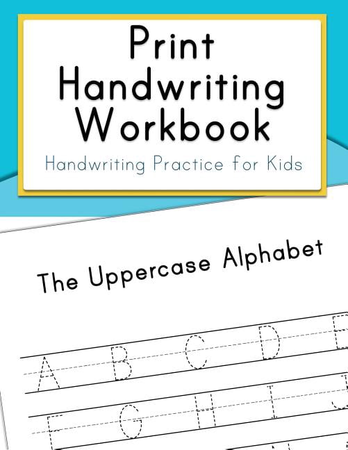 Print Handwriting Workbook: Handwriting Practice for Kids (Paperback ...