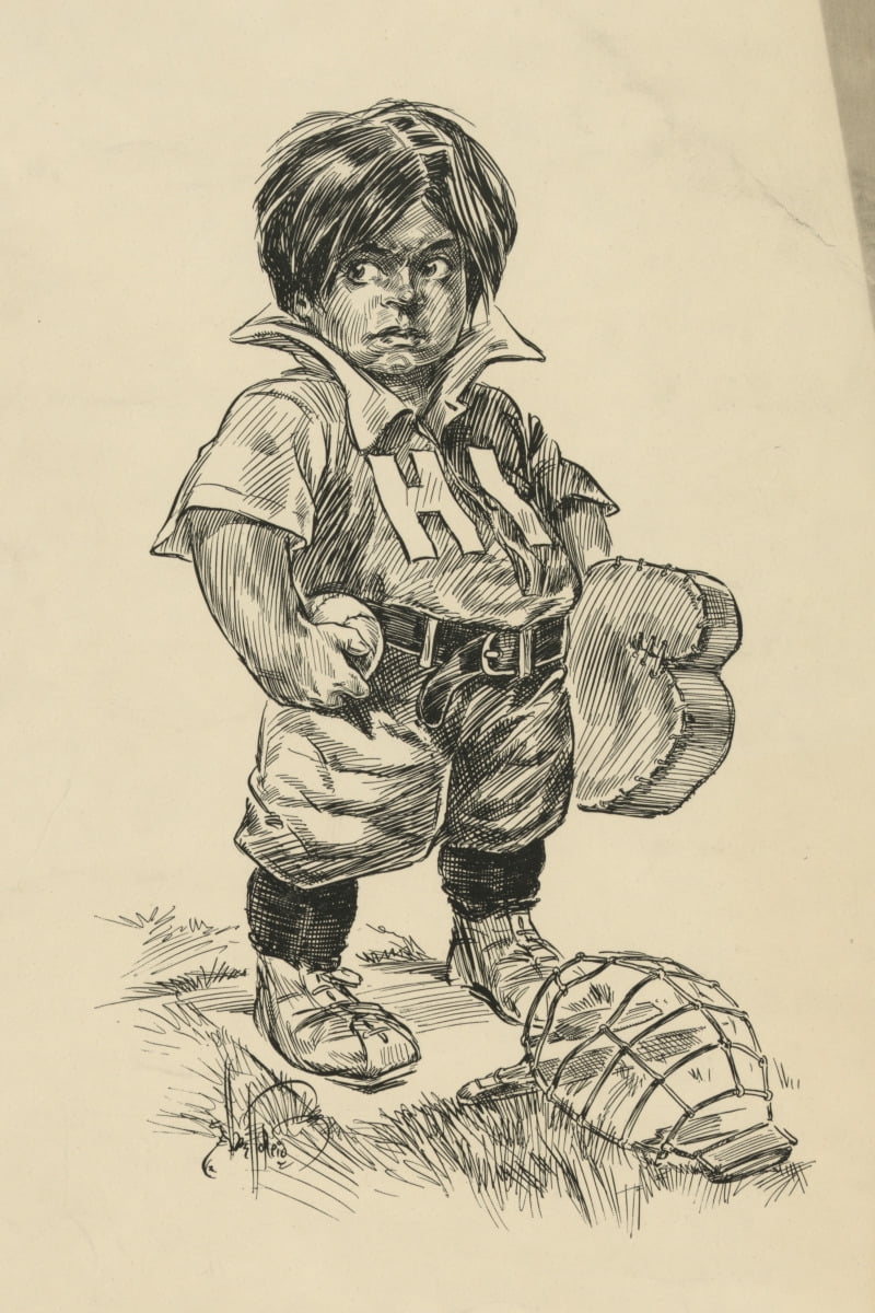 Print: Haskell Indian Baseball Boy, 1902 - Walmart.com