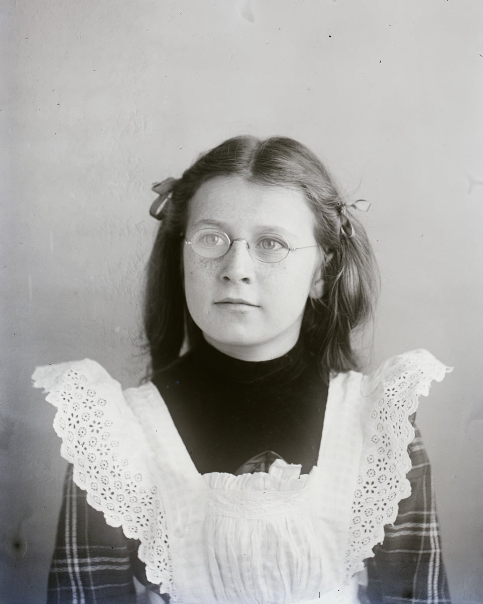 Print: Helen Wright, Age 12, Niece Of The Wright Brothers, Daughter Of ...