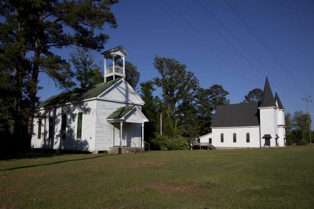 Print: Historic Buildings In Perdue Hill, Alabama, 2010 - Walmart.com