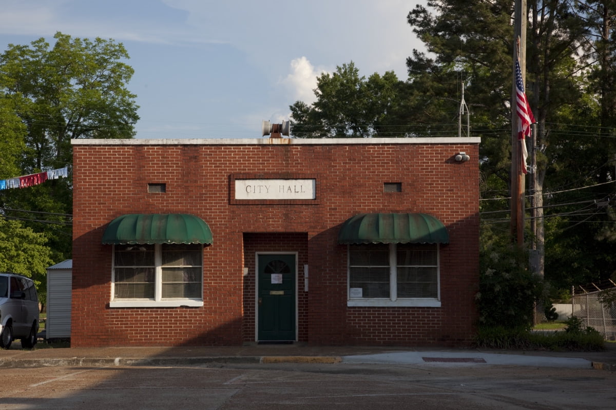 Print: Historic City Hall In Downtown Carrollton, Alabama, 2010 ...
