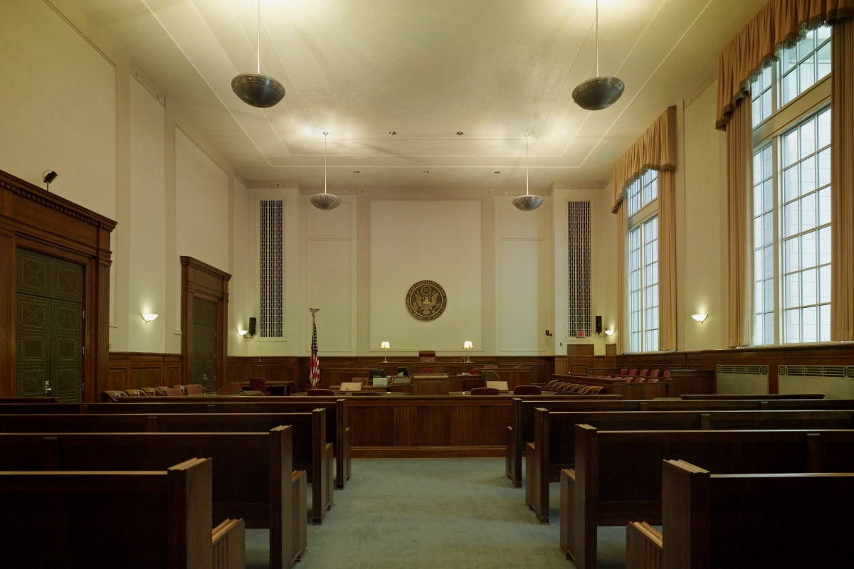 Print: Historic Courtroom, Federal Building And U.S. Courthouse ...