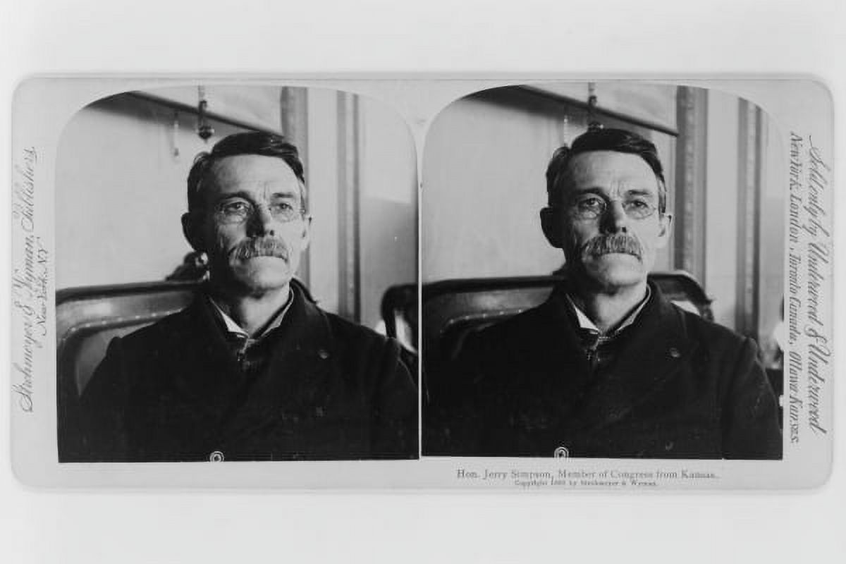 Print: Hon. Jerry Simpson, Member Of Congress From Kansas, 1898 ...