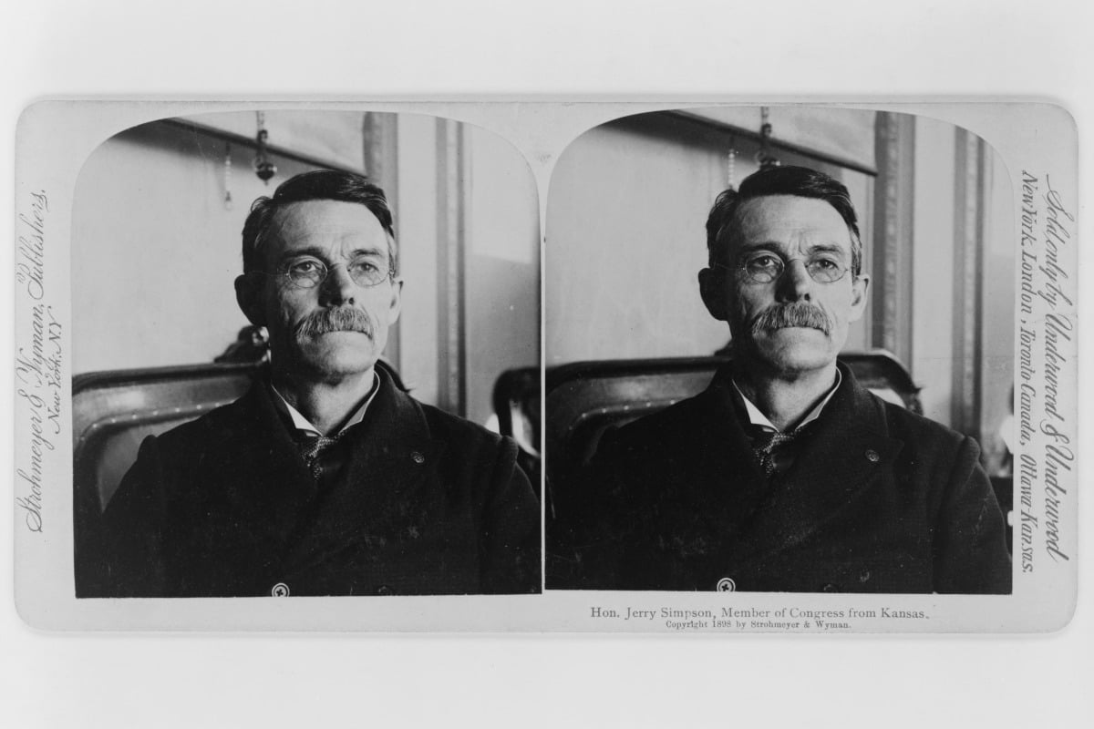 Print: Hon. Jerry Simpson, Member Of Congress From Kansas, 1898 ...