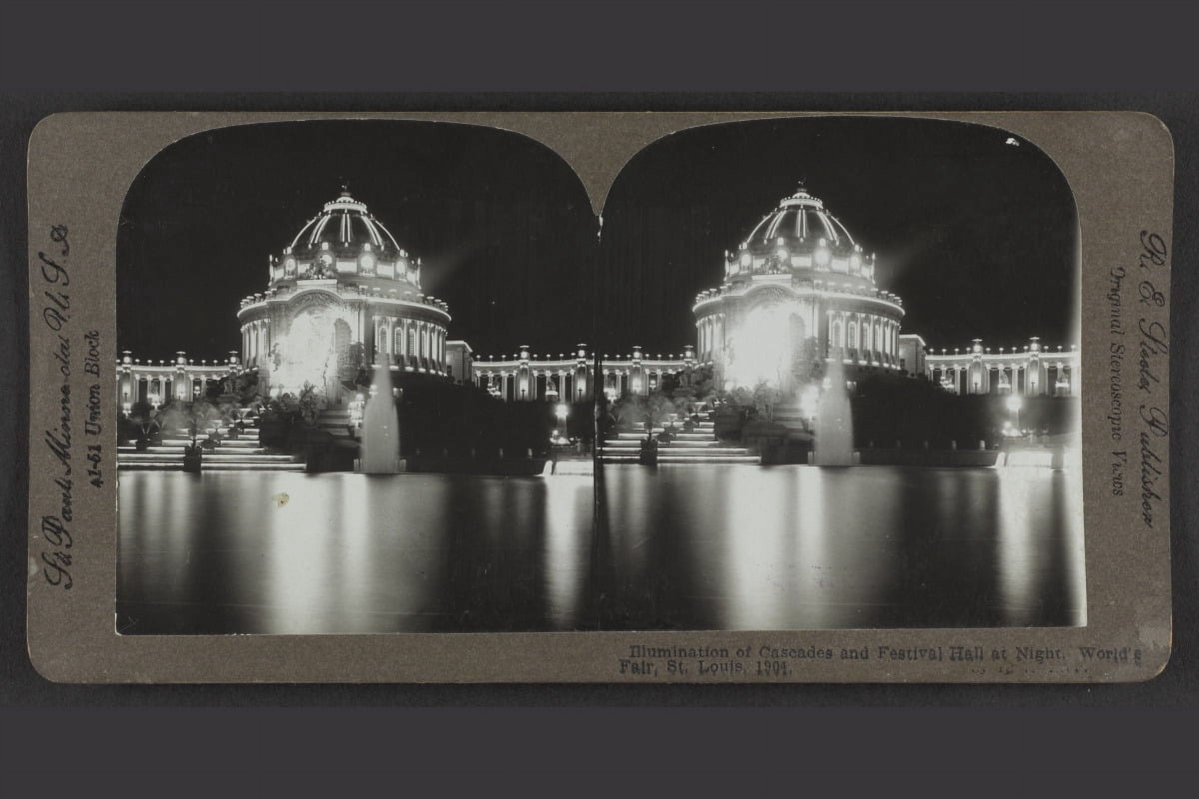 Print: Illumination Of Cascades And Festival Hall At Night. World's ...