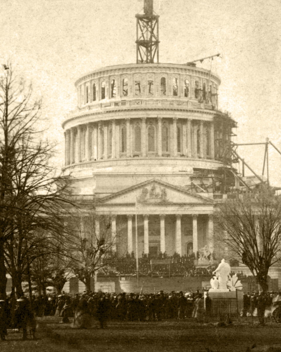 Print: Inauguration Of Abraham Lincoln At The U.S. Capitol, 1861 ...