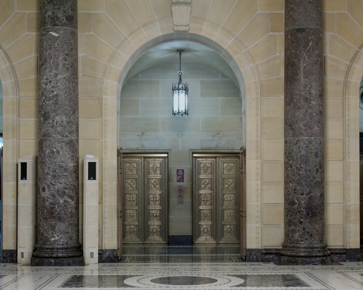Print: Interior Lobby Detail, United States Commerce Building ...