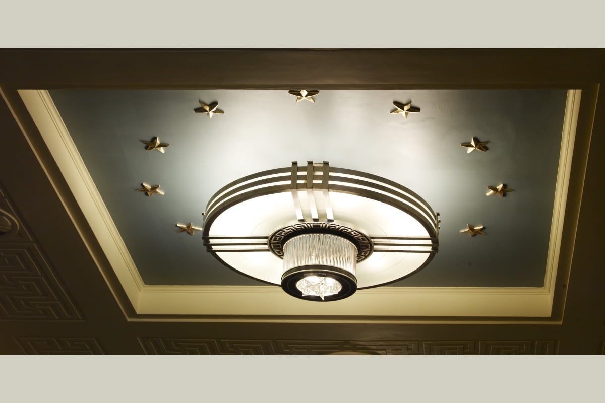 Print: Interior Lobby Light Fixture, William R. Cotter Federal Building ...