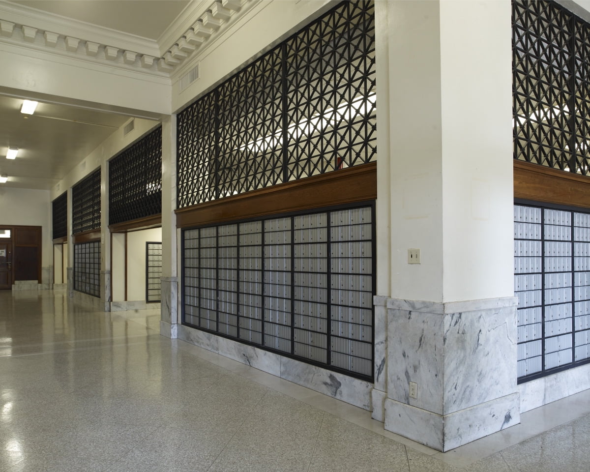 Print: Interior Lobby, U.S. Post Office And Courthouse, Laredo, Texas ...