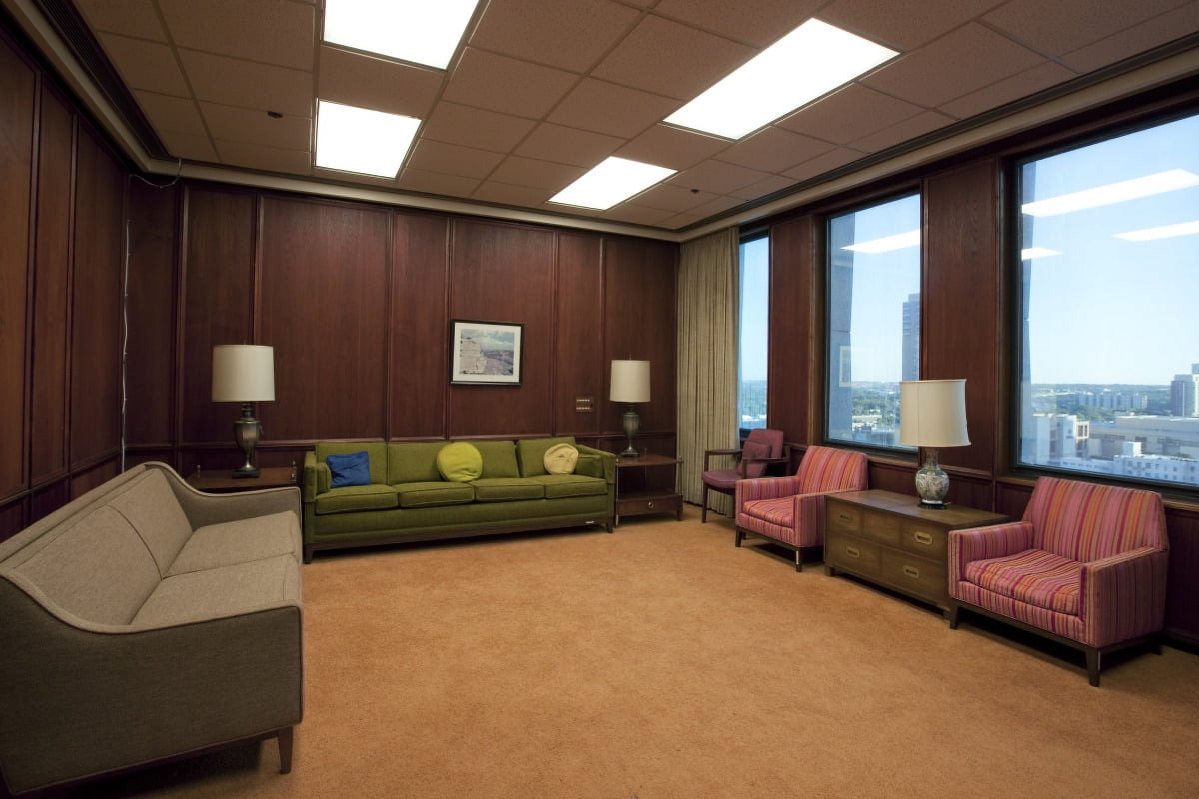 Print: Interior View Of The Lbj Suite Of Offices, J.J. Pickle Federal ...
