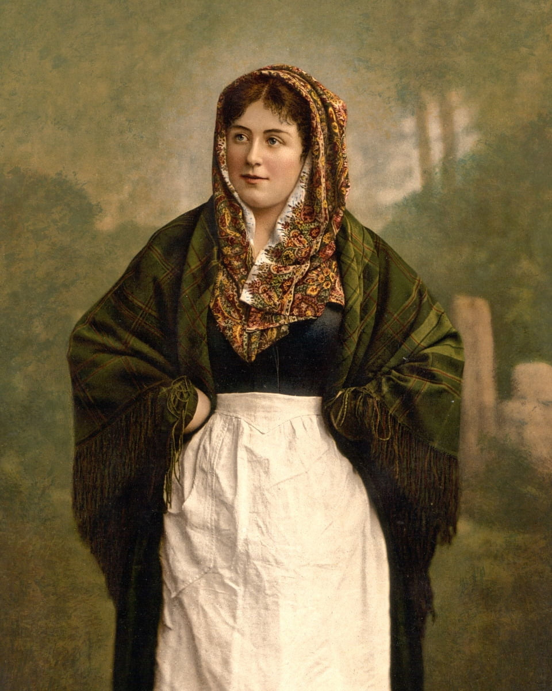 Print: Irish Colleen, circa 1890 - Walmart.com