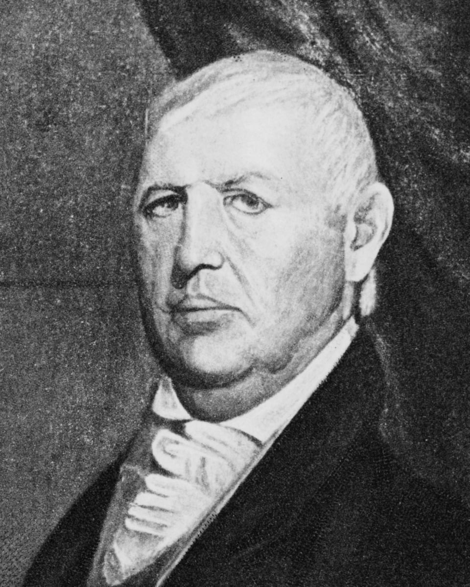Print: Isaac Shelby, First Governor Of Kentucky, Head-And-Shoulders ...