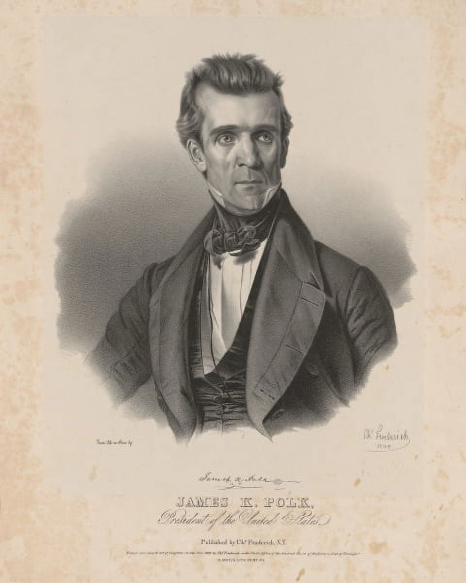 Print: James K. Polk, President Of The United States, 1845 - Walmart.com