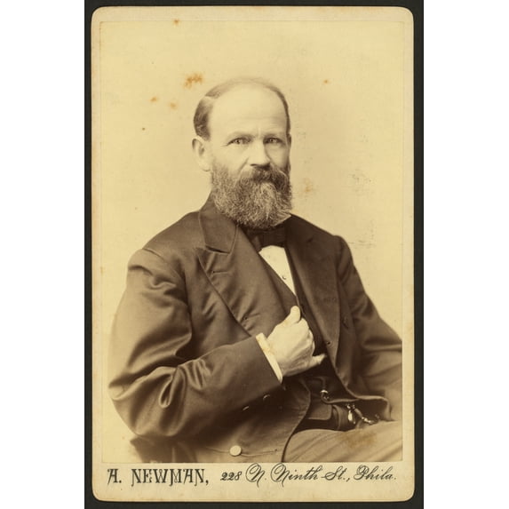 Print: James Queen, Half-Length Portrait, Seated, Facing Right, circa ...