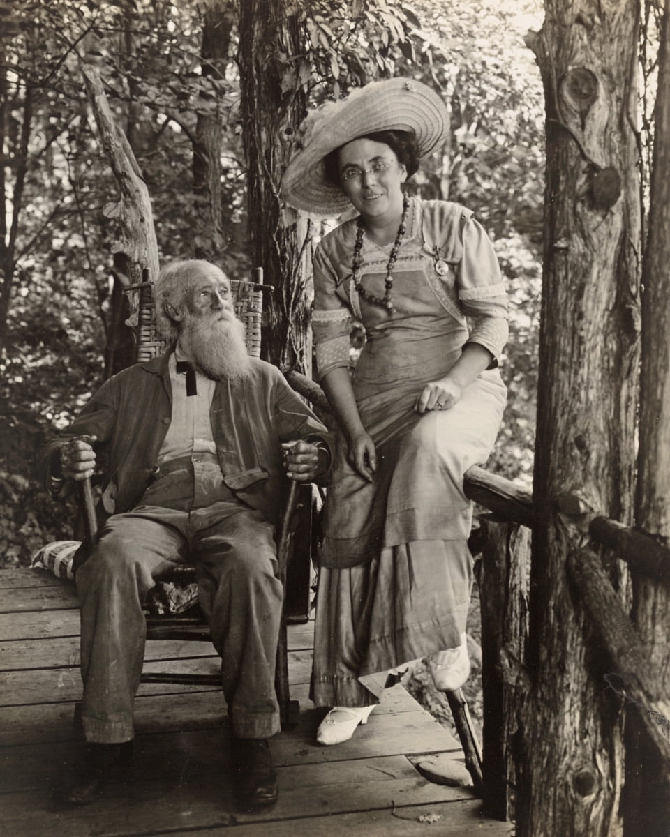 Print: Jessie T. Beals With John Burroughs, 1908 - Walmart.com