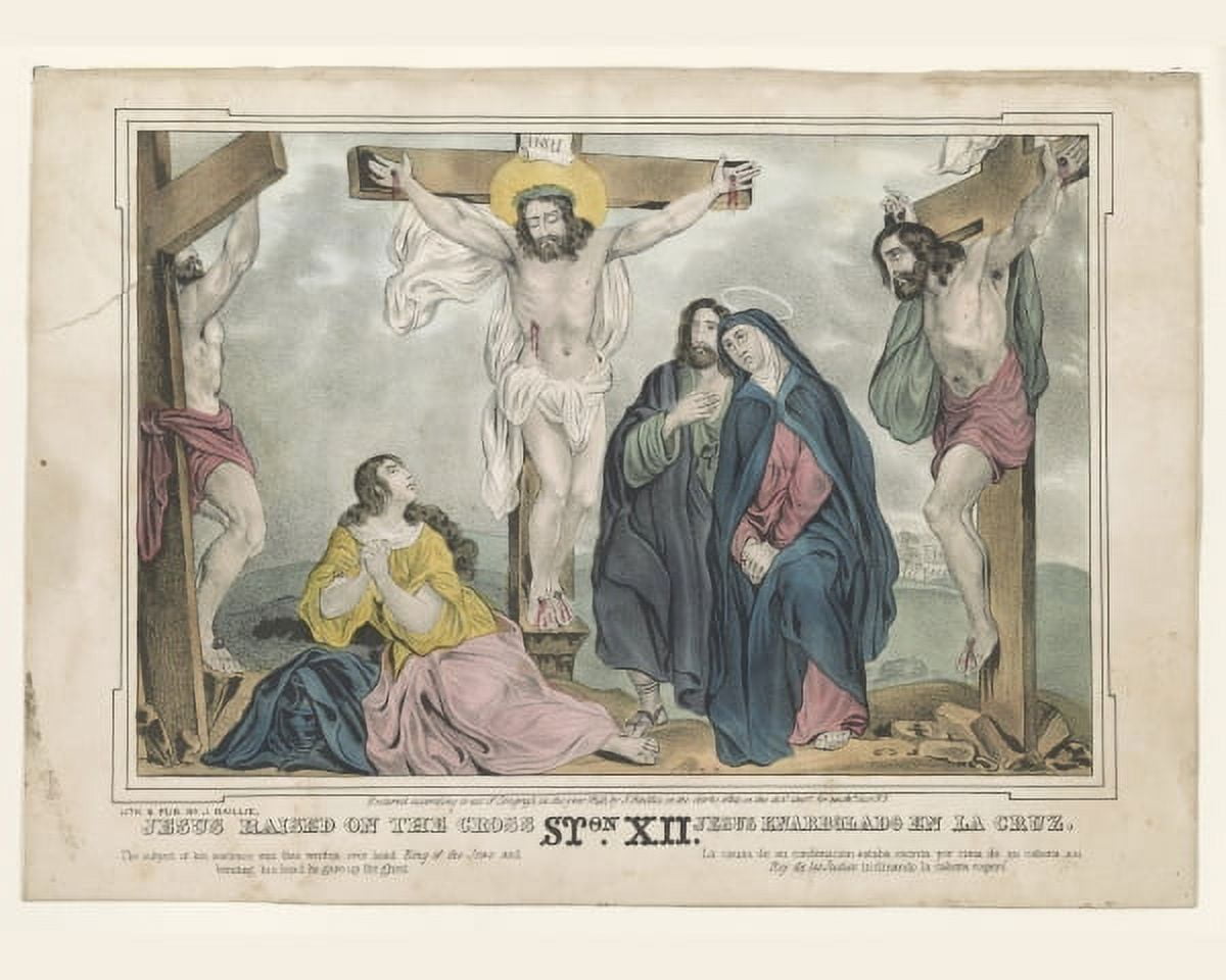 Print: Jesus Raised On The Cross, 1846 - Walmart.com