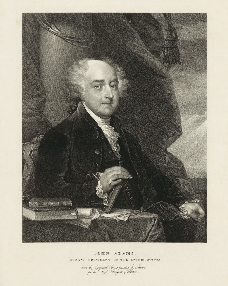 Print: John Adams, Second President Of The United States, 1825 ...
