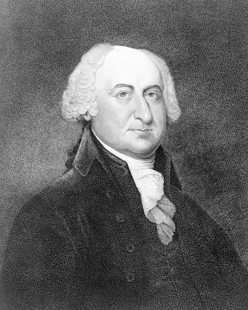 Print: John Adams, Second President Of The United States Of America ...