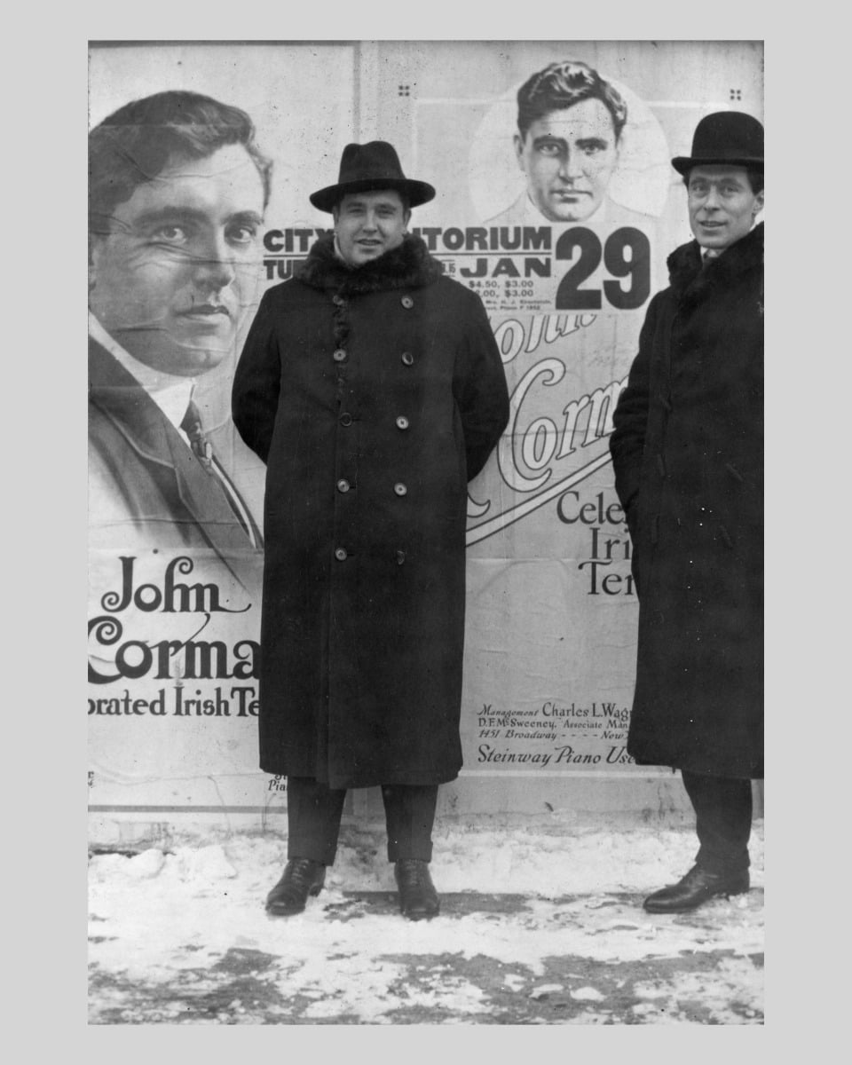 Print: John Mccormack, Irish-Born American Tenor, Full-Length Portrait ...