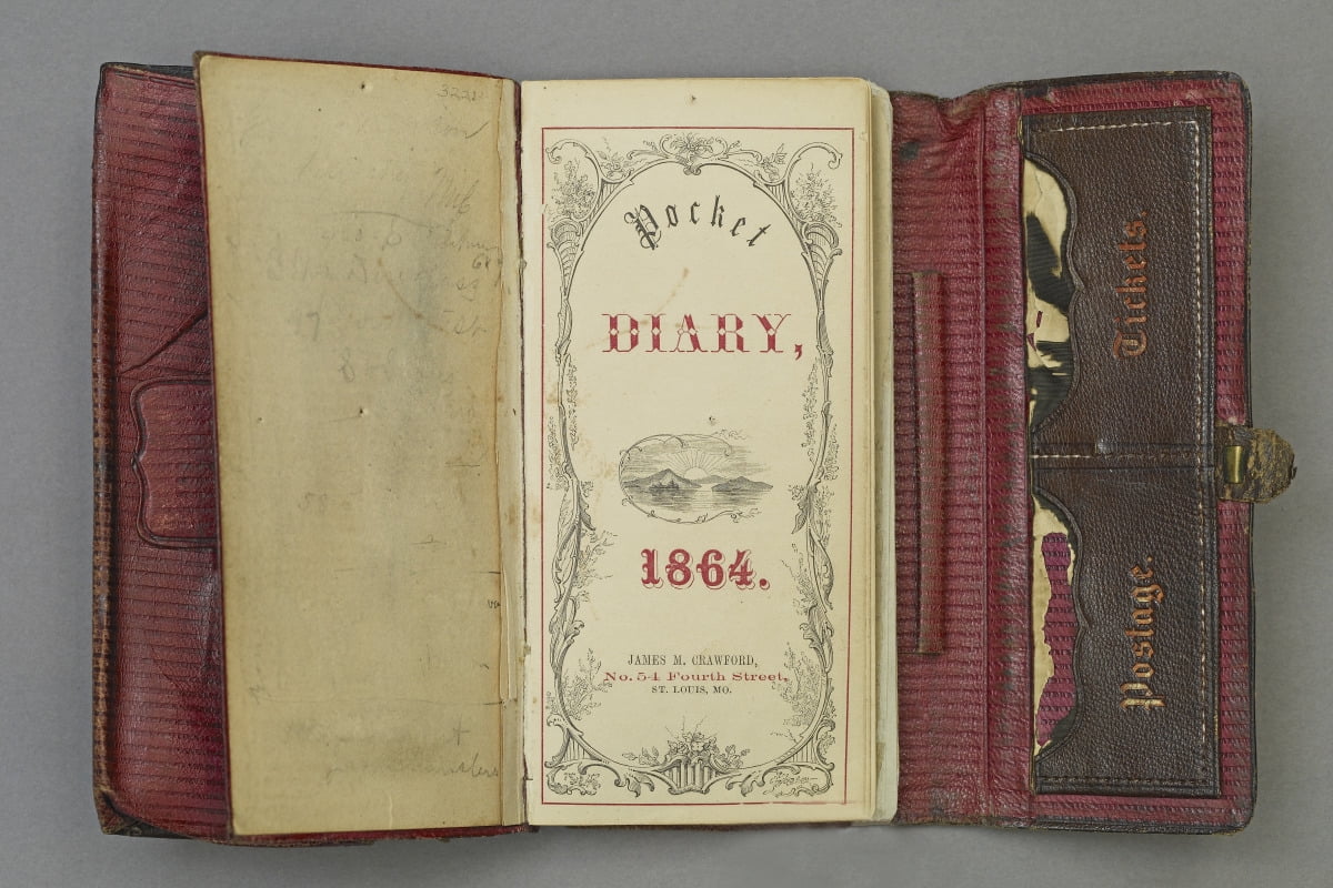 Print: John Wilkes Booth Diary, Artifact In The Museum Collection ...