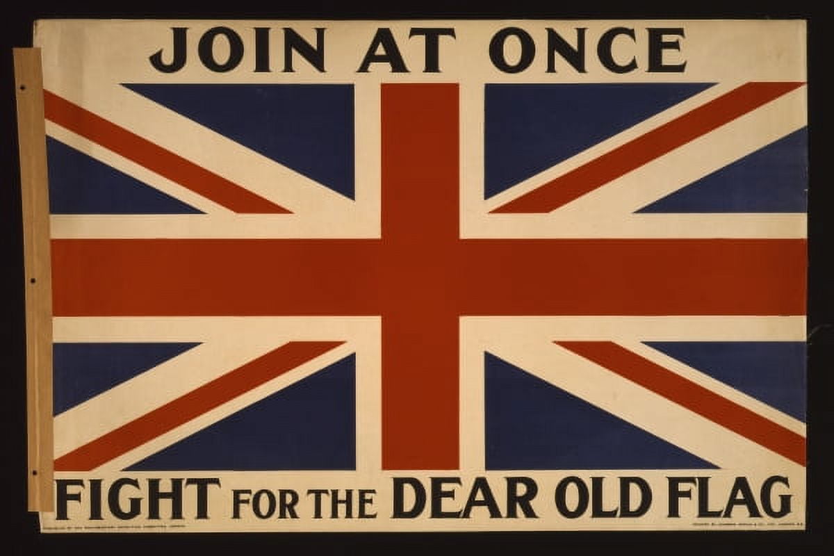 Print: Join At Once. Fight For The Dear Old Flag, 1915 - Walmart.com
