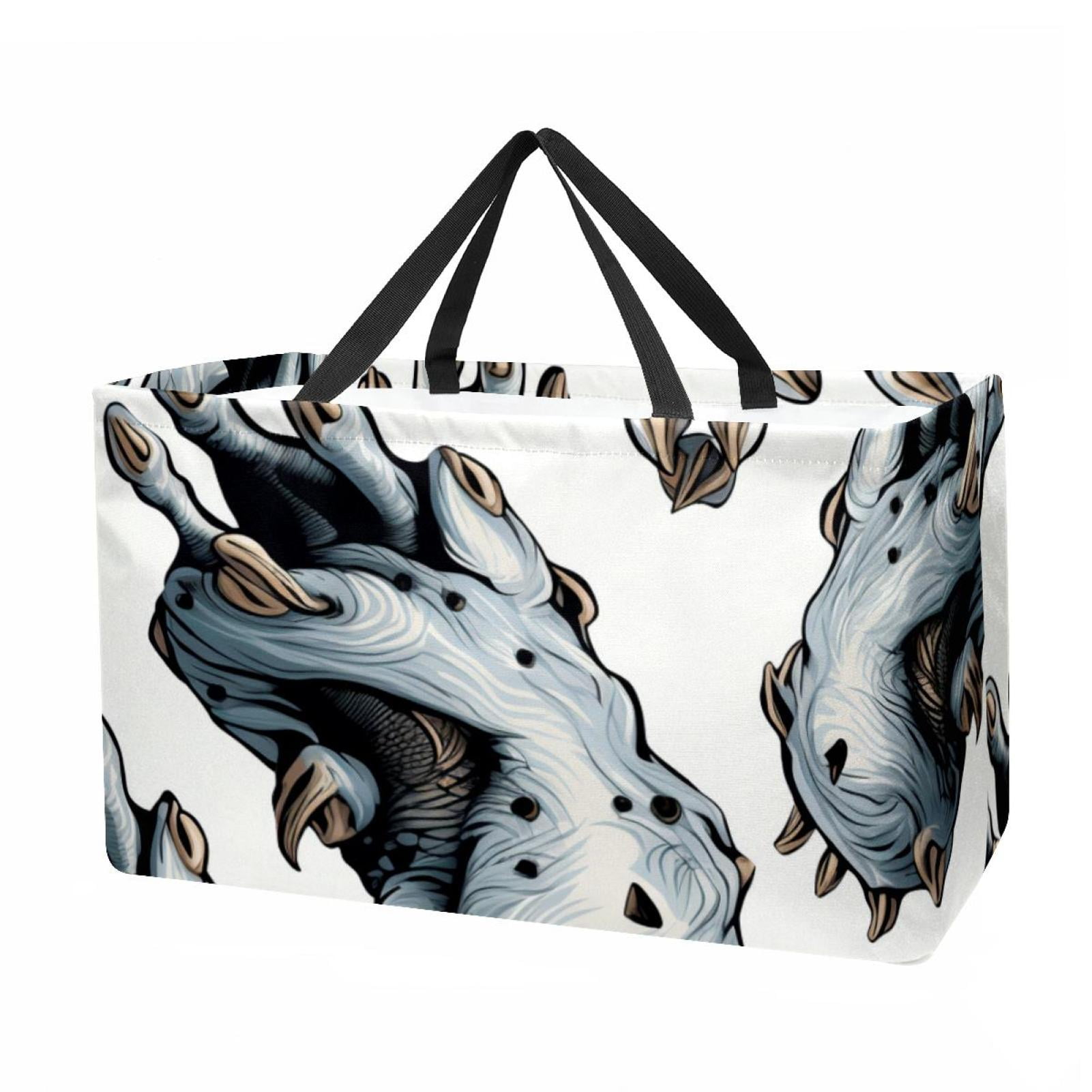 Print Large Capacity Reusable Foldable Oxford Cloth Storage Bin ...