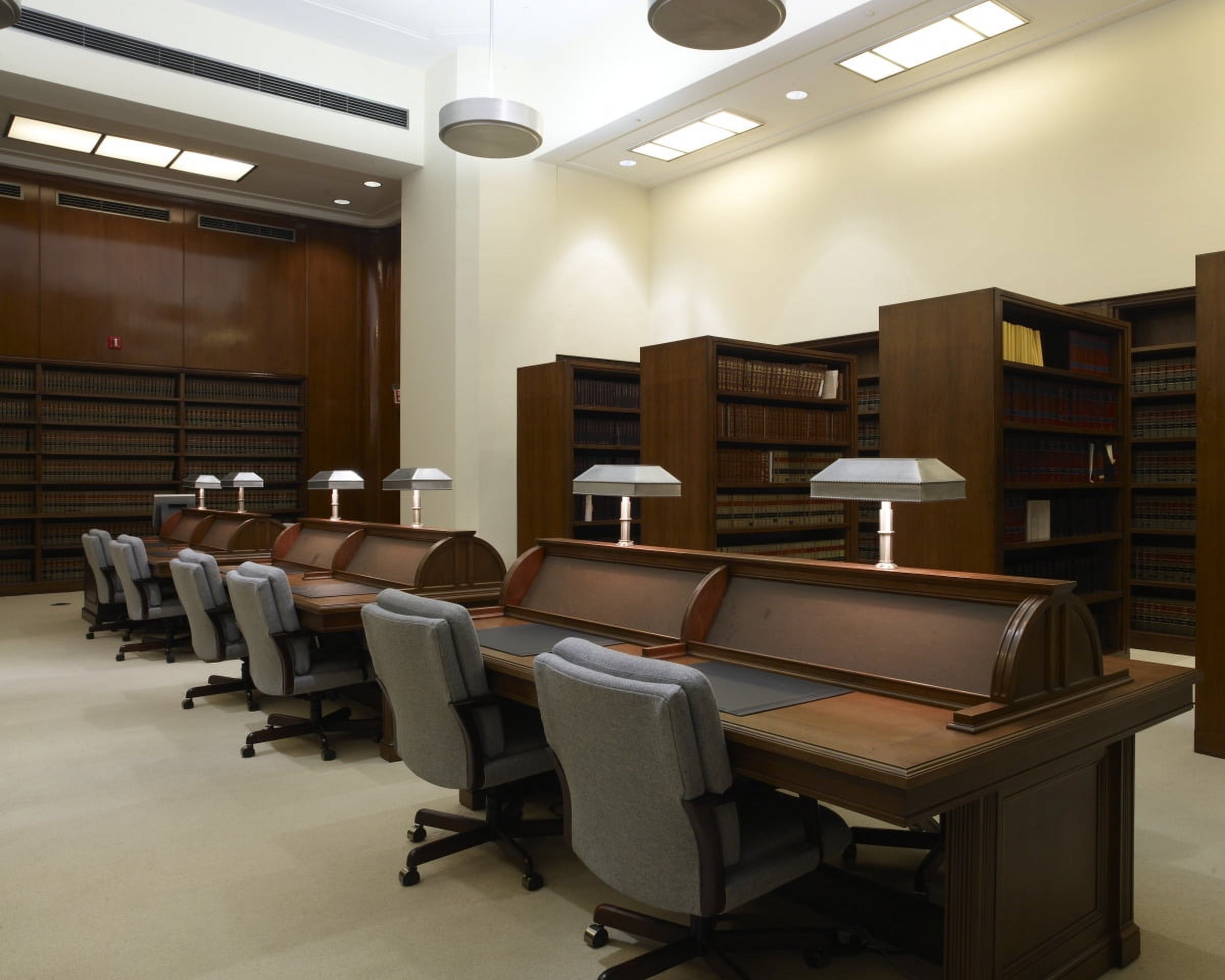 Print: Law Library, Robert North Carolina Nix Federal Building ...