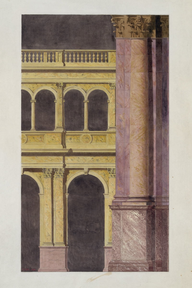 Print: Library Of Congress (Congressional Library Building), Washington ...