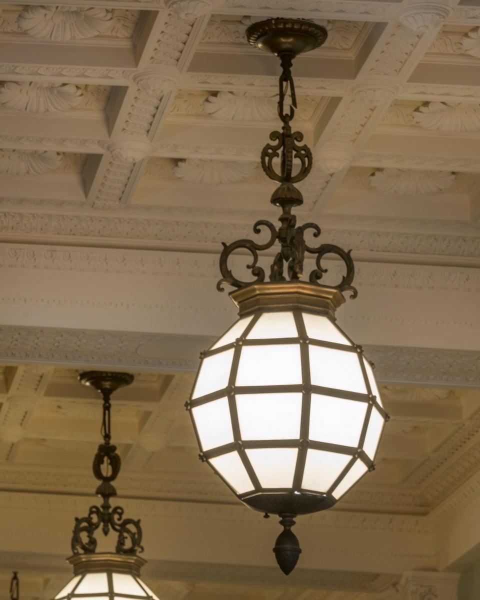 Print: Light Fixture At The Ed Edmondson Courthouse, Also Known As The ...