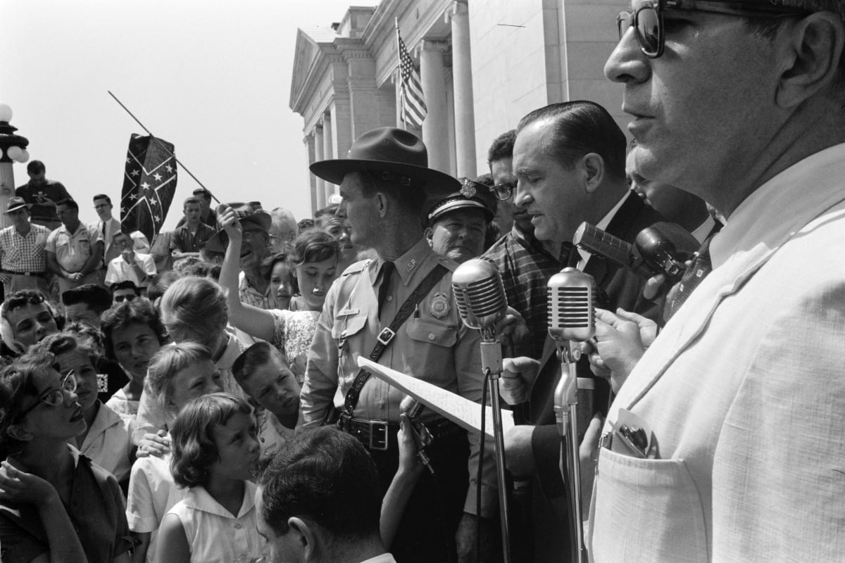 Print: Little Rock, 1959. Rally At State Capitol, 1959 - Walmart.com