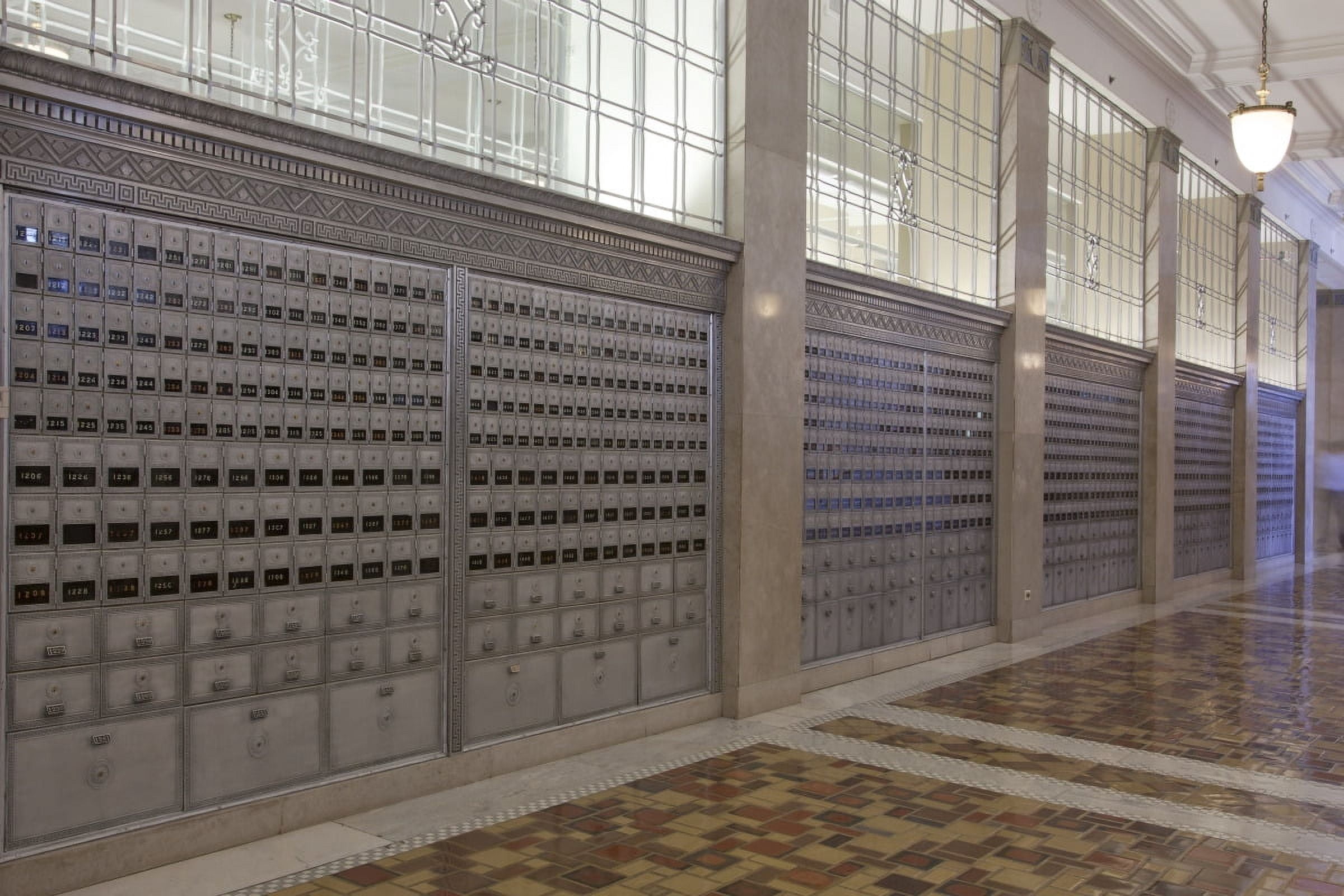 Print: Lobby Architectural Details, Richard Sheppard Arnold U.S. Post ...