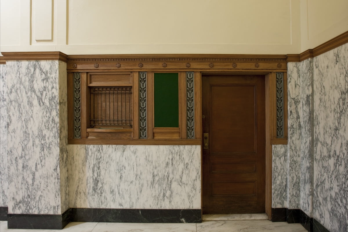 Print: Lobby Postal Detail, U.S. Post Office And Courthouse, Camden ...