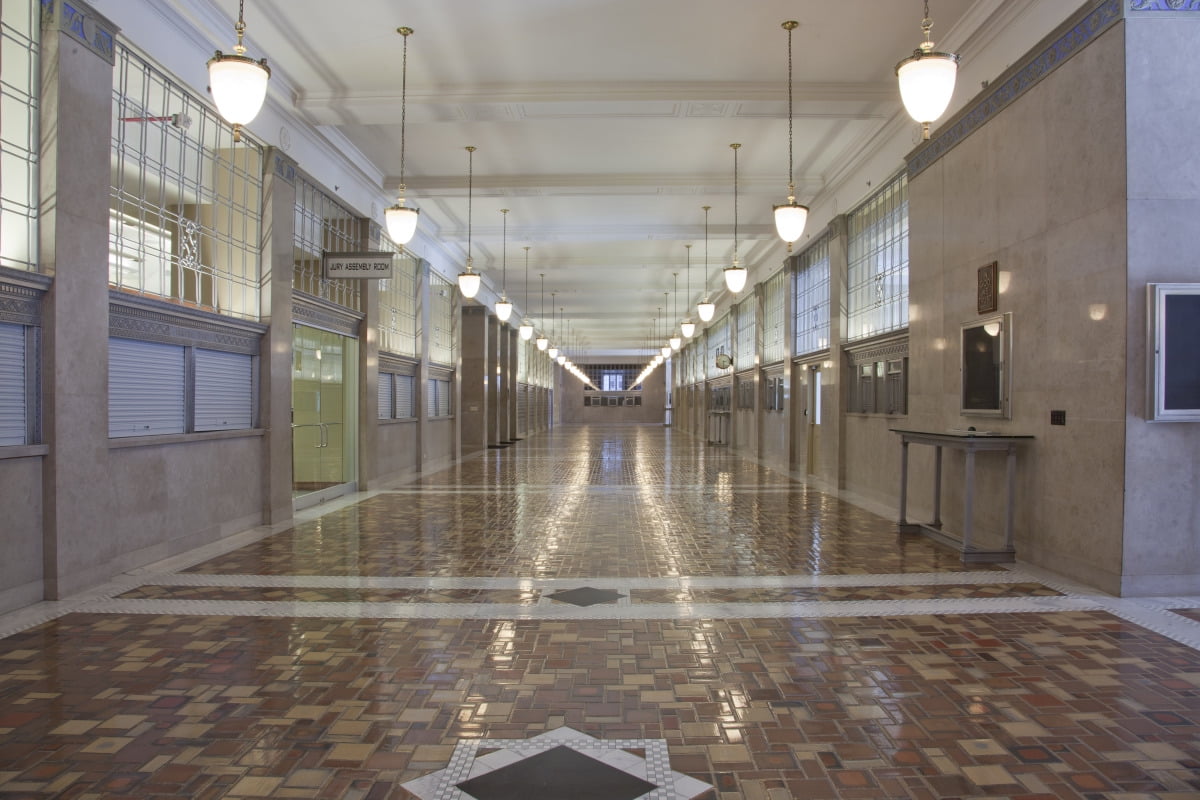 Print: Lobby, Richard Sheppard Arnold U.S. Post Office And Courthouse ...