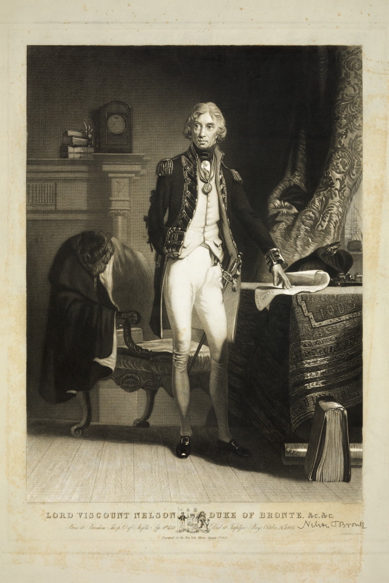 Print: Lord Viscount Nelson Duke Of Bronte, &c.&c., 1845 - Walmart.com