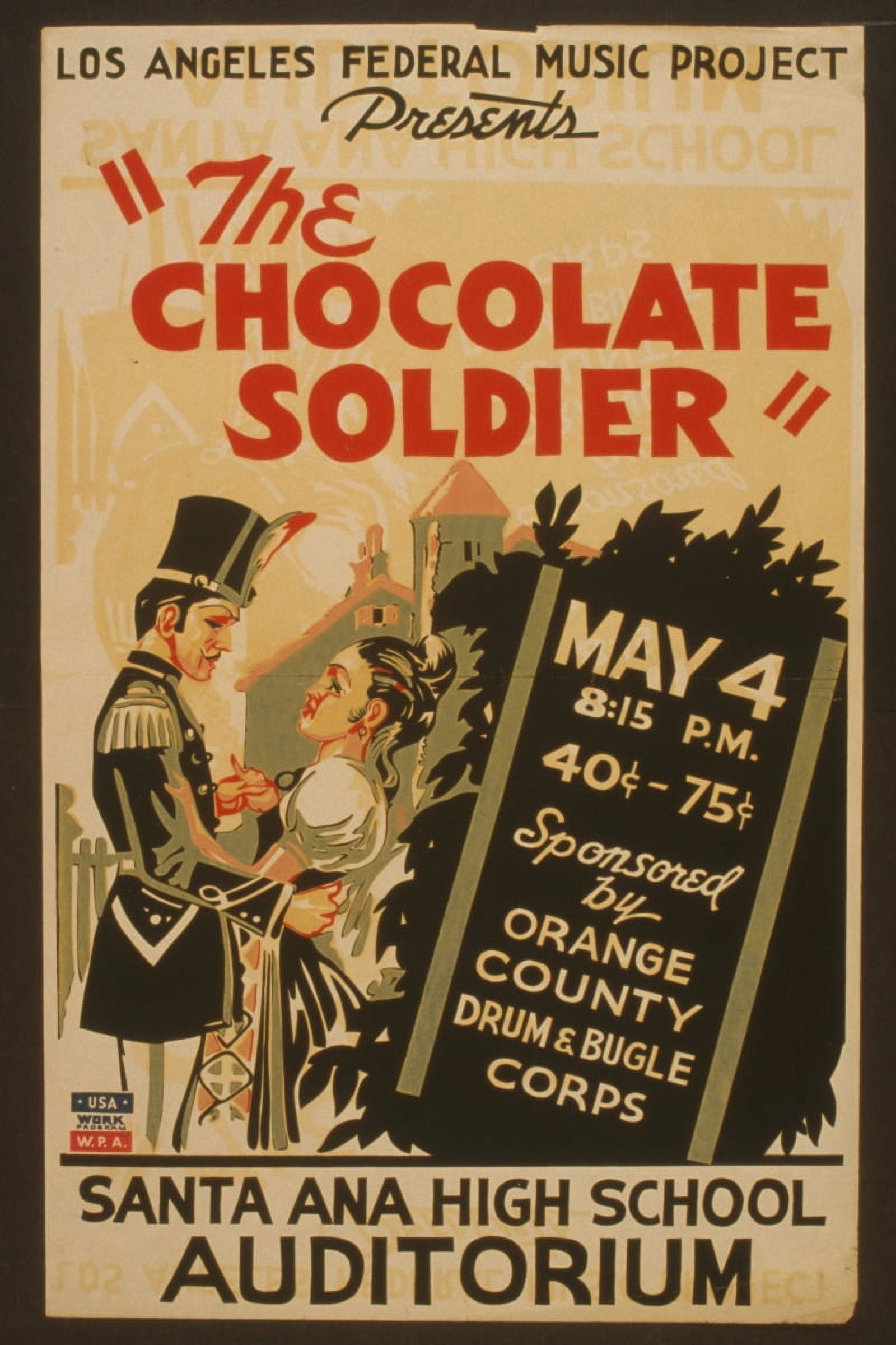 Print: Los Angeles Federal Music Project Presents The Chocolate Soldier ...