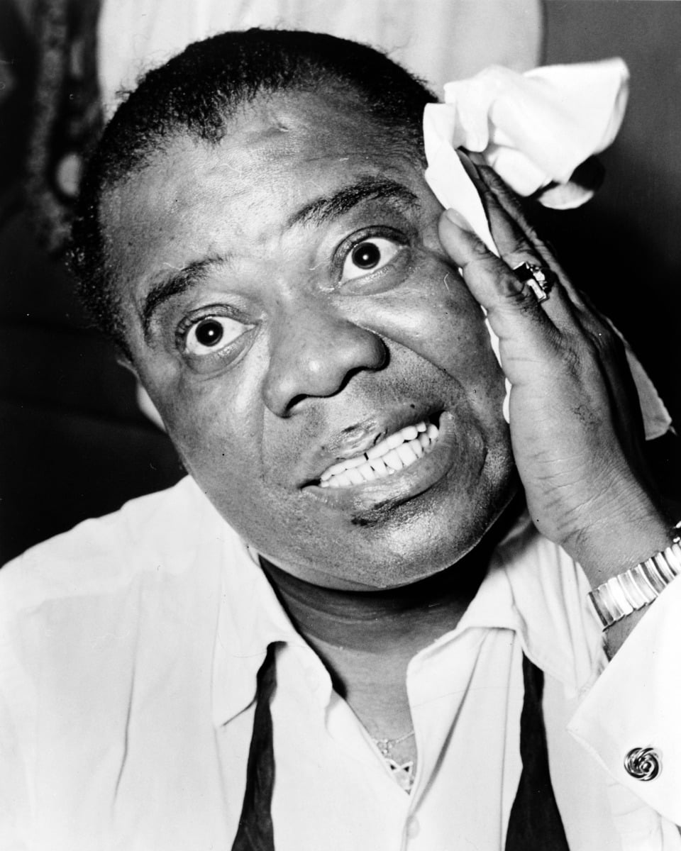 Print: Louis Armstrong, Head-And-Shoulders Portrait, Facing Front, 1953 ...