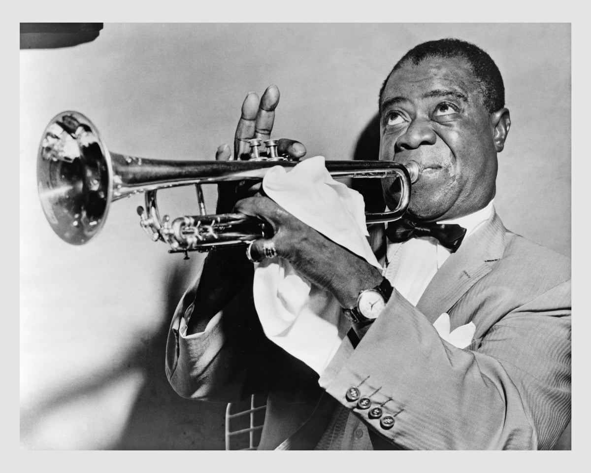 Print: Louis Armstrong, Head-And-Shoulders Portrait, Facing Left ...