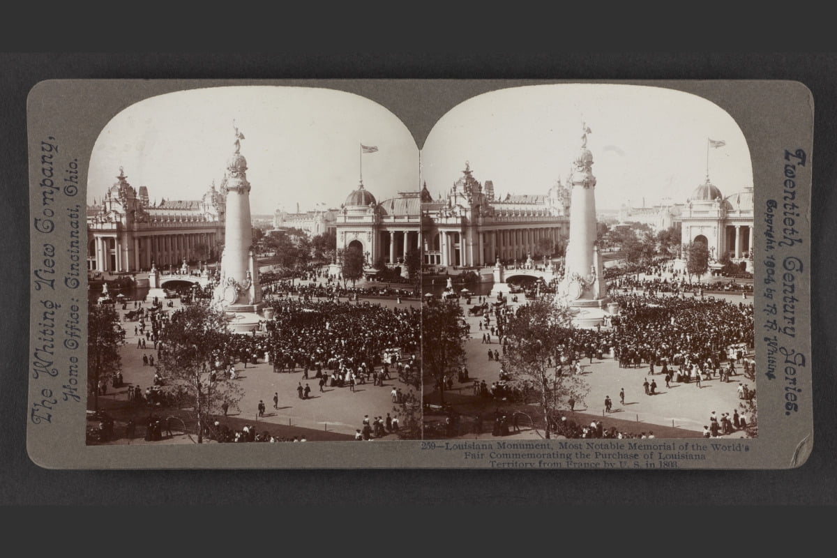Print: Louisiana Monument, Most Notable Memorial Of The World's Fair ...