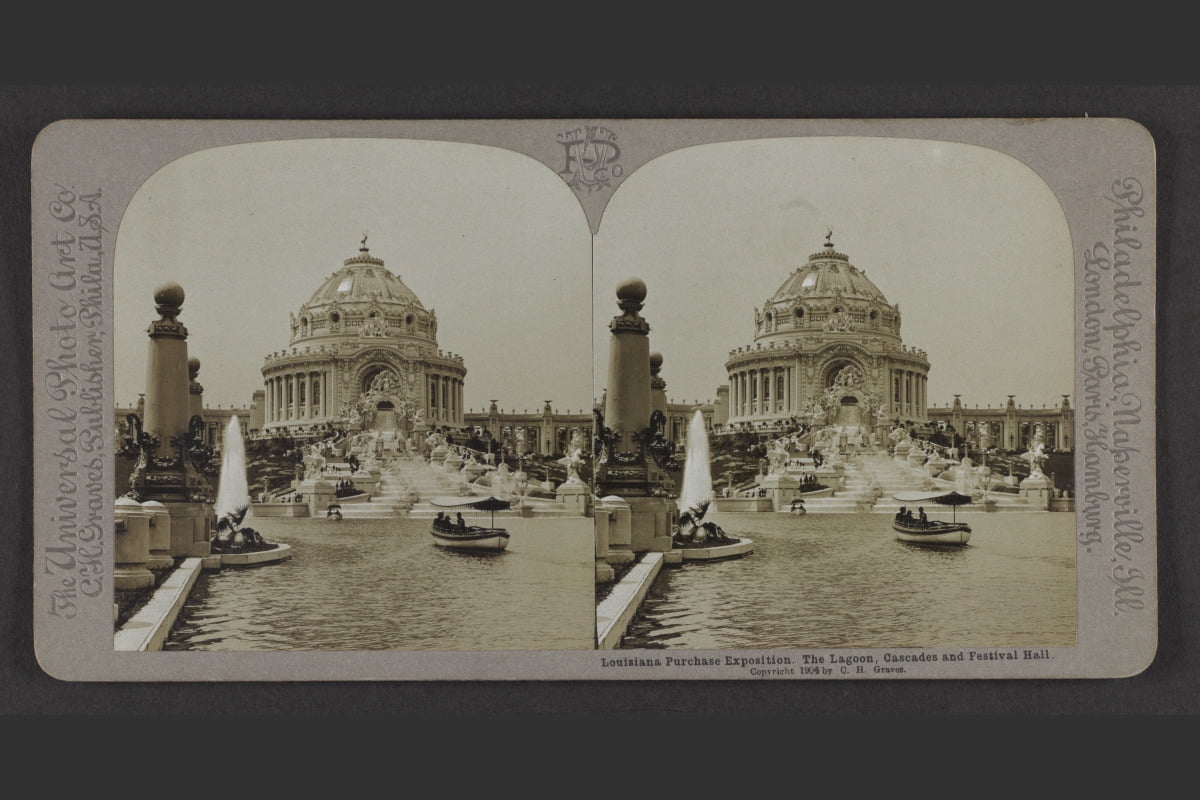Print: Louisiana Purchase Exposition, The Lagoon, Cascades And Festival ...