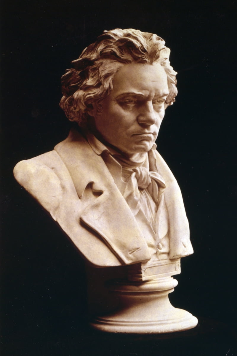 Print: Ludwig Van Beethoven - Studied From The Death Mask i.e. Life ...